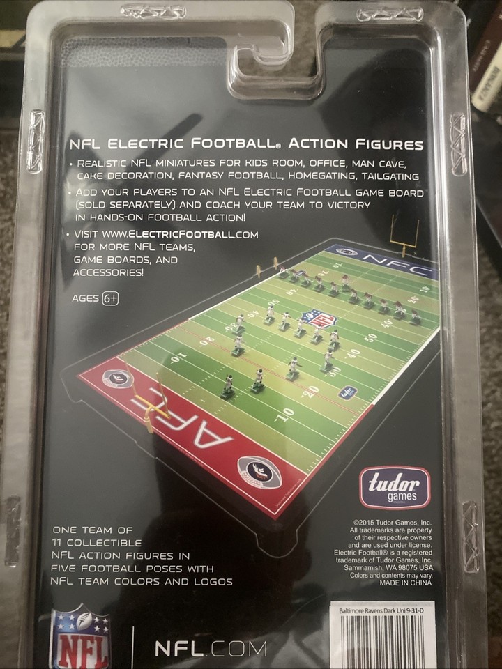 NFL Tudor Football BALTIMORE RAVENS Set Electric Football Game 11 ...