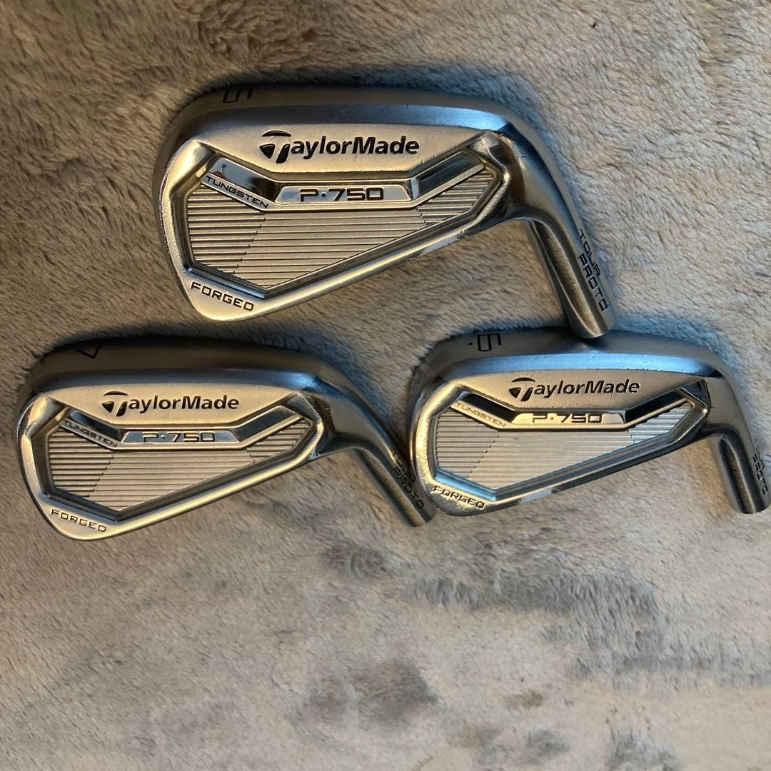 TaylorMade P750 TUNGSTEN FORGED TOUR PROTO Irons #5.6.7(3Heads) head ...