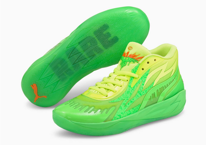 Puma Lamelo Ball MB.02 Nickelodeon Slime Basketball Sneakers | eBay