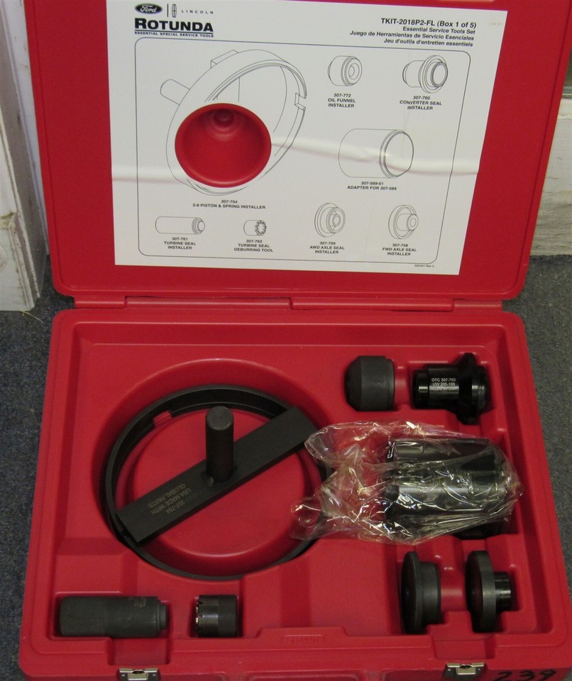 New Ford TKIT-2018P2-FL OTC Rotunda 8F 8F35 Transmission Tool Kit Set ...