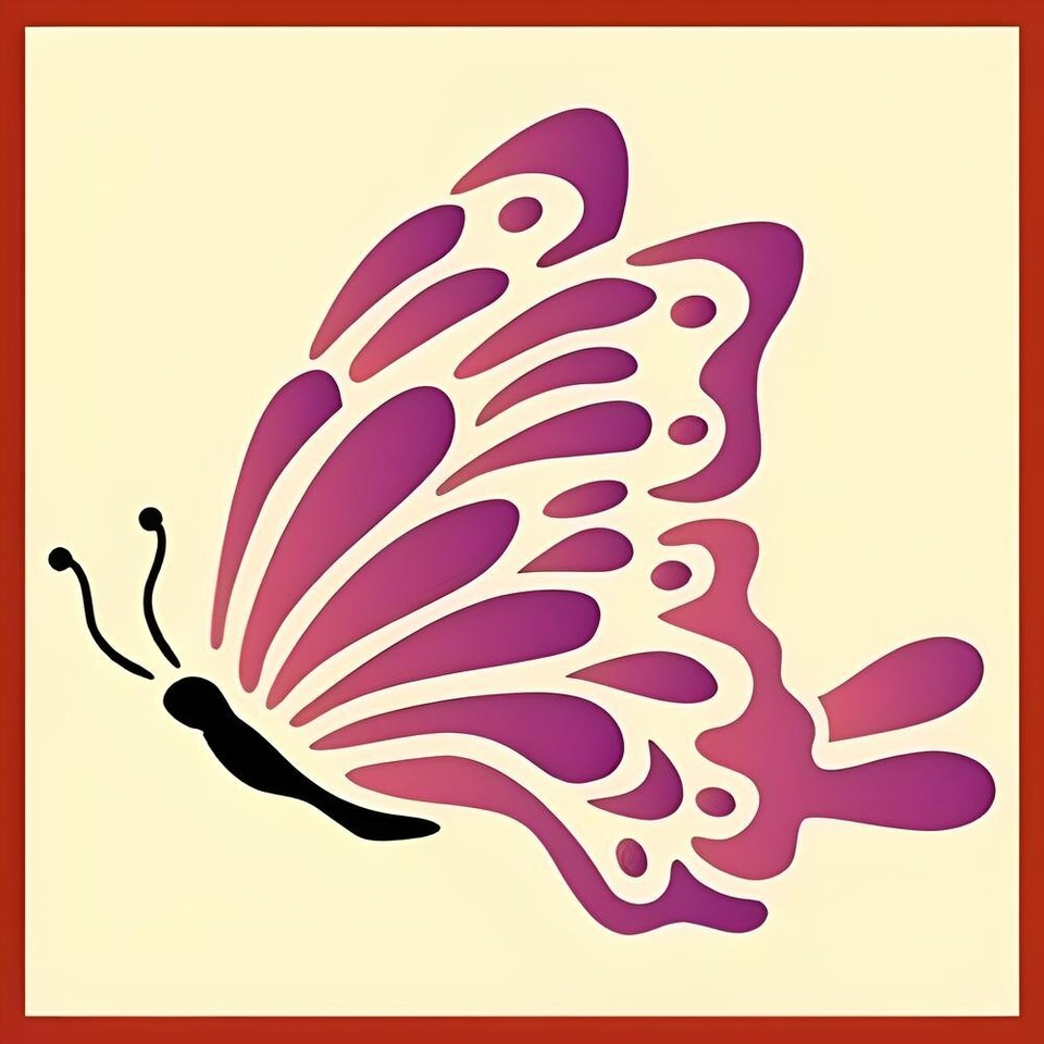 BUTTERFLY STENCIL SET - NEW! - The Artful Stencil | eBay