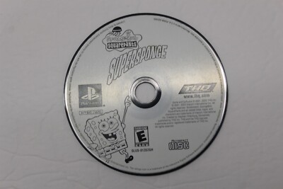 SpongeBob SquarePants: SuperSponge (PS1, 2002) Disc Only 752919470565| eBay