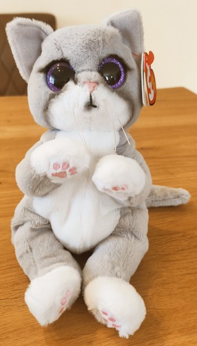 Ty Beanie Bellies Morgan die graue Katze | eBay.de