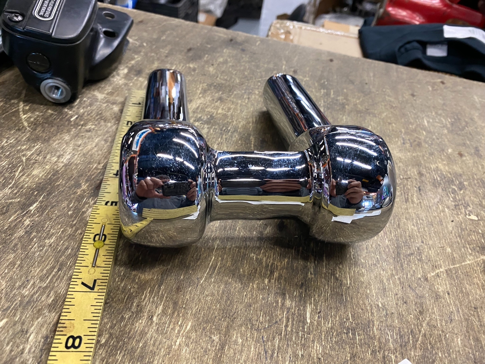 5" Handlebar Risers Chopper Harley Top Clamps Softail Dyna FXR Chrome ...