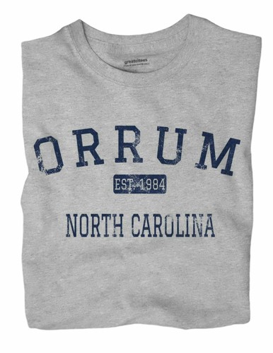 Orrum North Carolina NC T-Shirt EST | eBay Australia