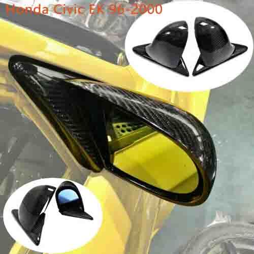 For Honda Civic EK 96-2000 Carbon Fiber SPOON Rear View Side Mirror ...