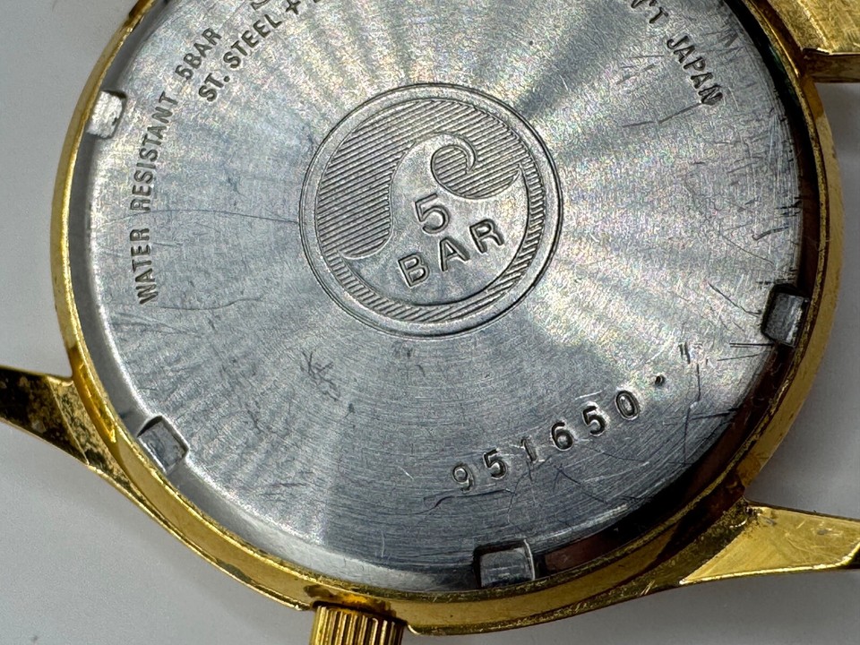 VINTAGE MEN'S SEIKO WATCH V748-9A19 WATER RESISTANT TESTED WORKS | eBay