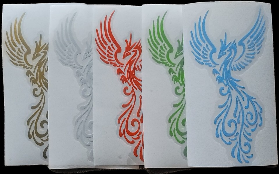Phoenix Vinyl Decal Phoenix Mythical Fire Bird Vinyl Tribal Bird | eBay