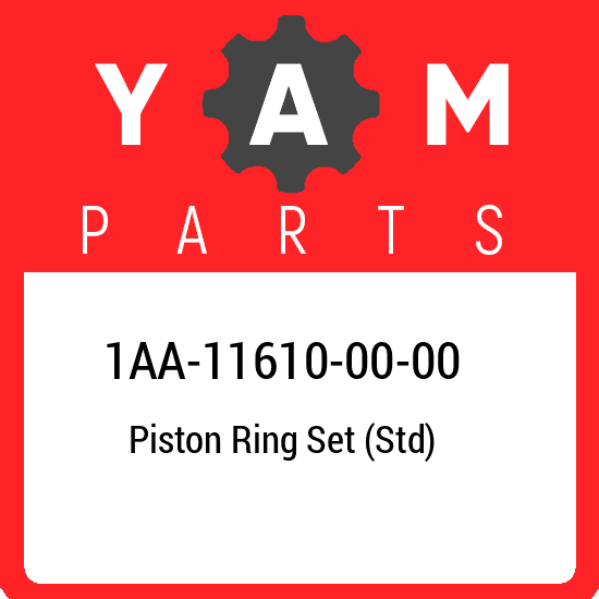 1AA-11610-00-00 Yamaha Piston ring set (std) 1AA116100000, New Genuine ...
