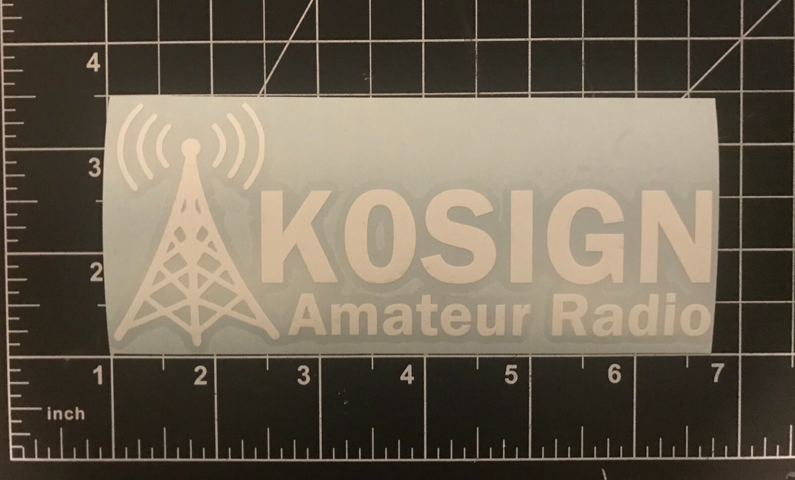 Custom - Ham Radio Amateur Radio Call Sign Tower Vinyl Decal Set (Set ...