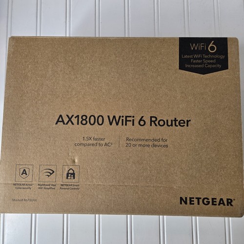 NETGEAR - Nighthawk WiFi 6 Router (R6700AX) AX1800 1.8Gbps Wireless ...