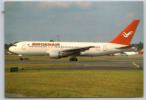 BIRGENAIR BOEING 767 269 (ER) TC-ASK aviation airline Postcard | eBay