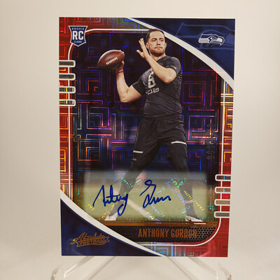2020 Panini Absolute Red Squares Autograph Anthony Gordon Rookie /100 ...