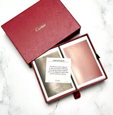 Cartier Playing Cards Set - Red & Black Card Decks in Box AD VIP Gift ...