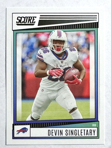 DEVIN SINGLETARY Buffalo Bills 2022 Panini Score Football Card #266 | eBay