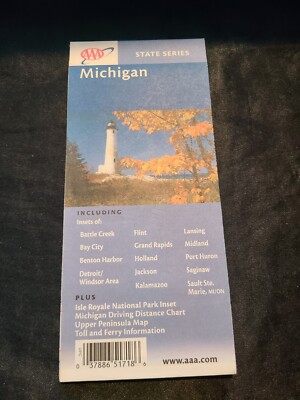 AAA State Series Michigan Road Map 2003 | eBay