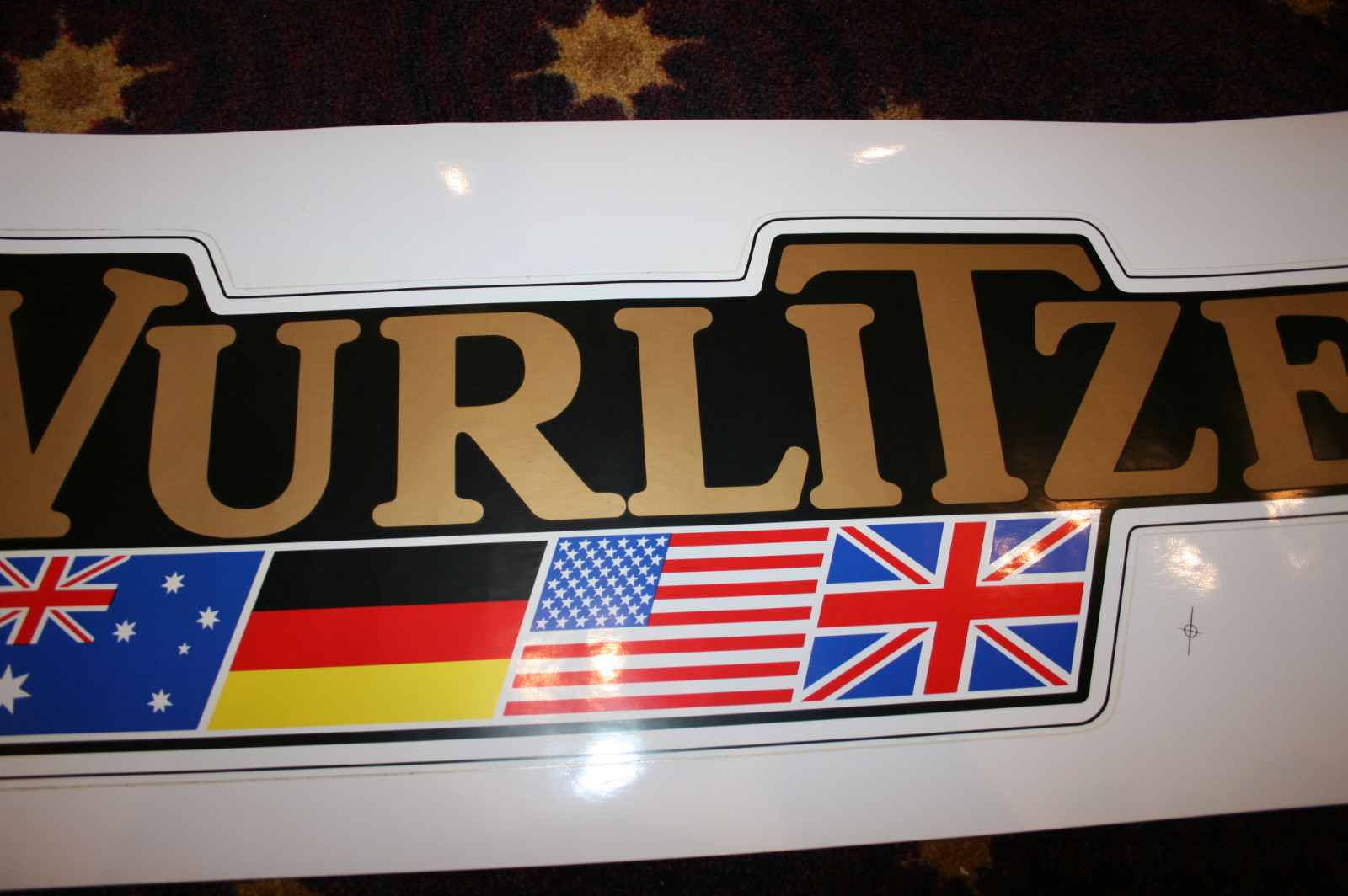 Wurlitzer Jukebox Logo SUPERSIZED 34 3/4" X 9 1/2" Decal Sign Poster | eBay