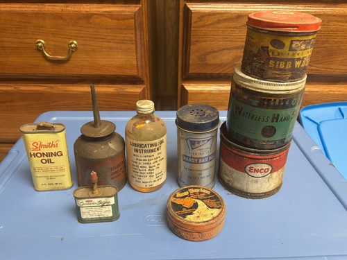 Lot Of vintage oil cans | eBay