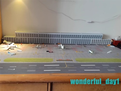 1/200 1/400 Scale Airport Terminal Runway Parking Apron Scene Building ...