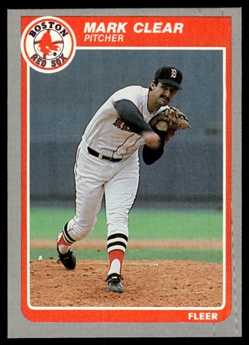 1985 Fleer Mark Clear Boston Red Sox #154 | eBay