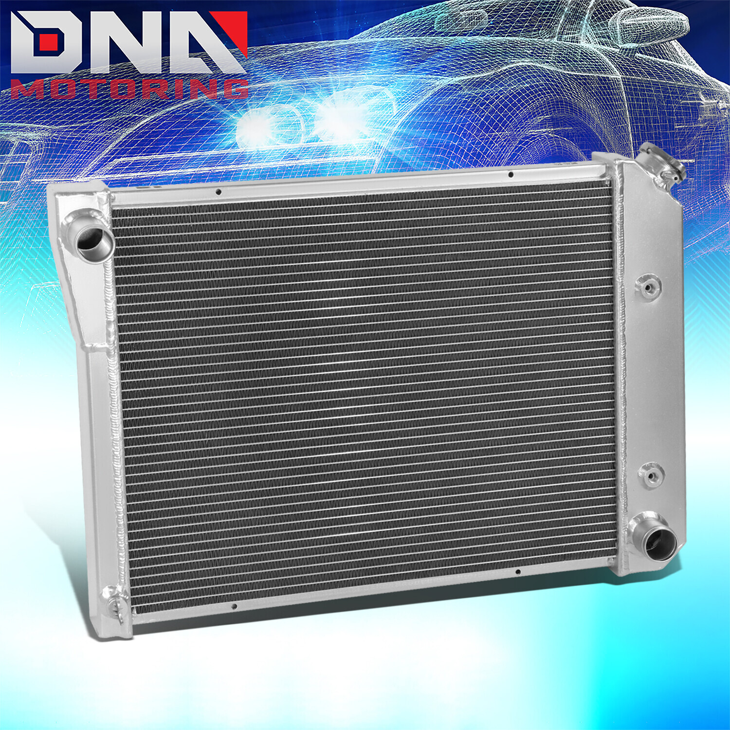 FOR 1971-1988 CHEVY SMALL BLOCK CAMARO SBC l6/V6 3-ROW FULL ALUMINUM ...