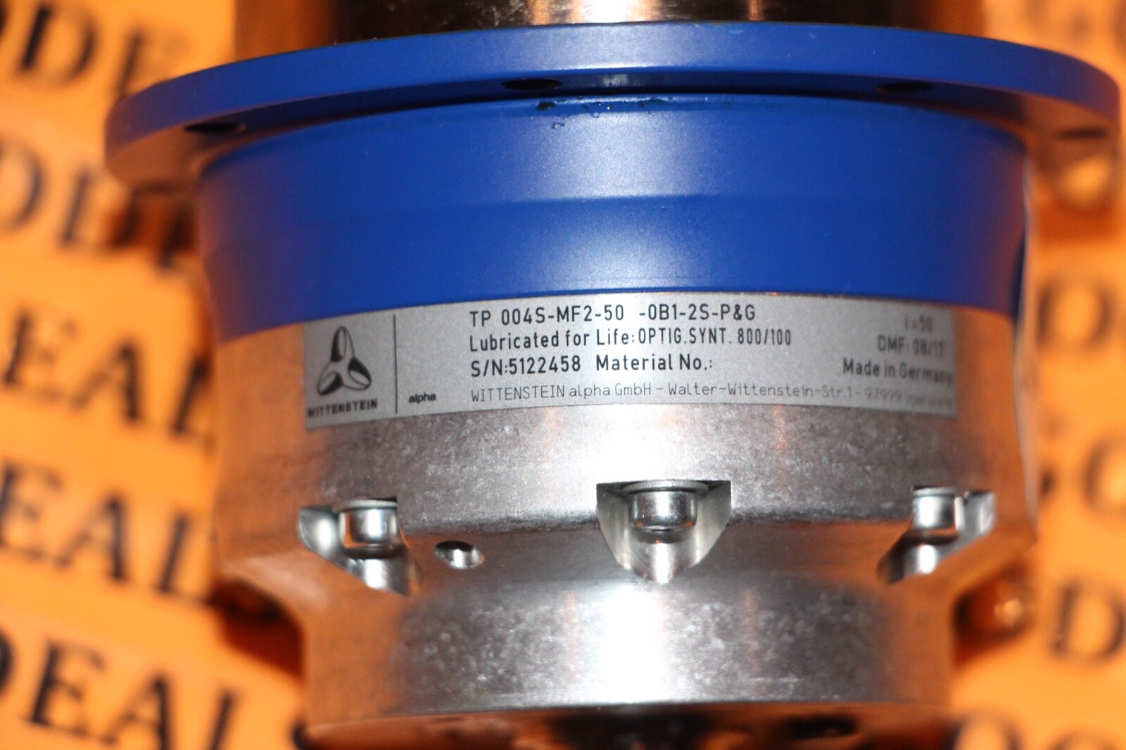 Wittenstein Alpha TP004S-MF2-50-0B1-2S-P&G Planetary Gear Reducer ...