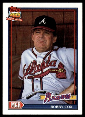 1991 Topps #759 Bobby Cox - Atlanta Braves - HOF | eBay