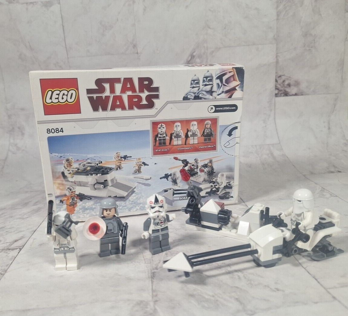 Star Wars LEGO SET#8084 SNOWTROOPER BATTLE PACK COMPLETE WITH MANUEL ...
