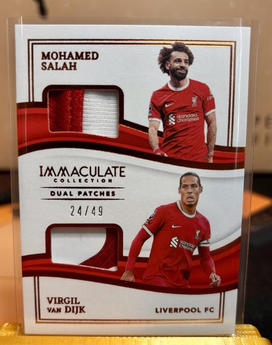 2023-24 Panini Immaculate Mohamed Salah / Virgil van Dijk Dual Patch /49 | eBay