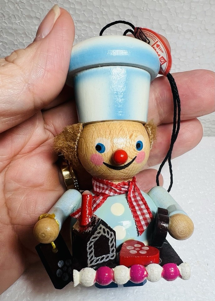 Vintage Steinbach Handmade In Germany Wooden Chef/Baker In Original Box ...