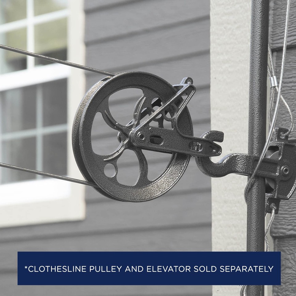 100 Feet Clothesline Outdoor Heavy Duty Galvanized Wire Steel Cable ...