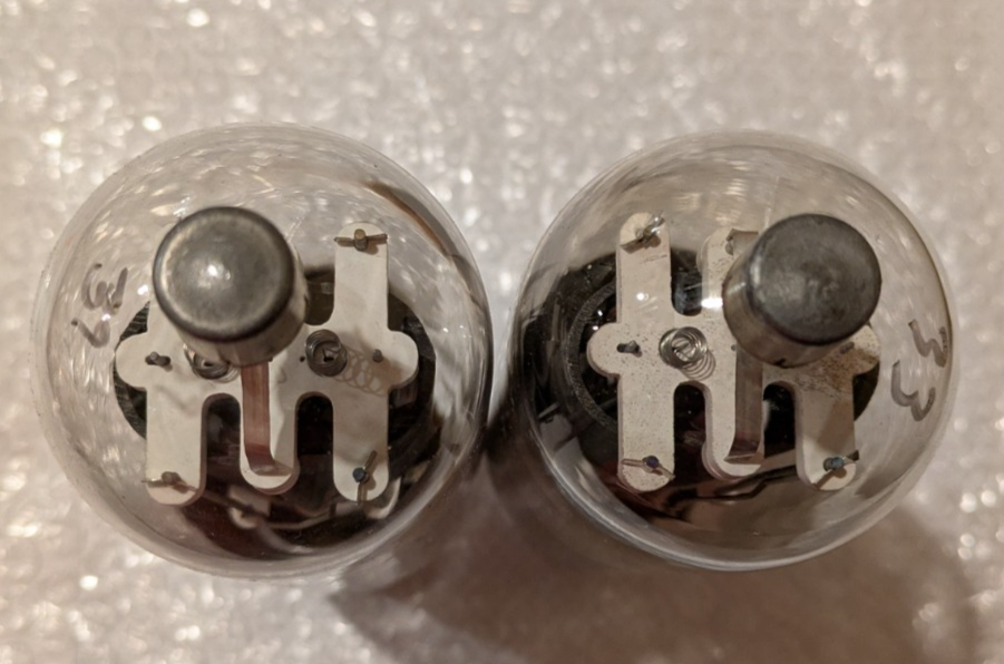 VT-143 / 805 GE JAN-CG-805 Matched Pair MILSPEC Industrial Tubes Black ...