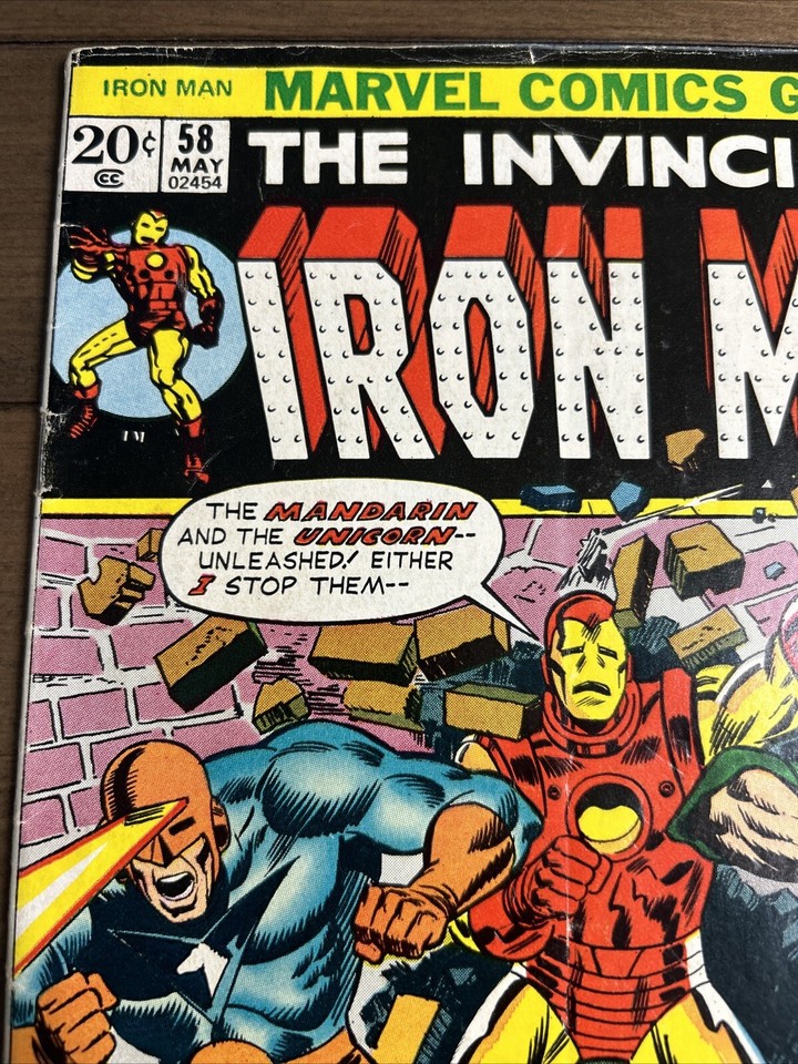 Iron Man #58 VF- Epic Battle Mandarin + Unicorn Stark Hires Pepper ...