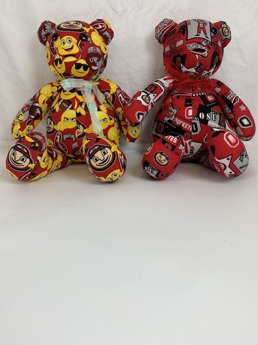 2 Ohio State Buckeyes Mascot Logo Teddy Bear Stuffed Plush Large ...