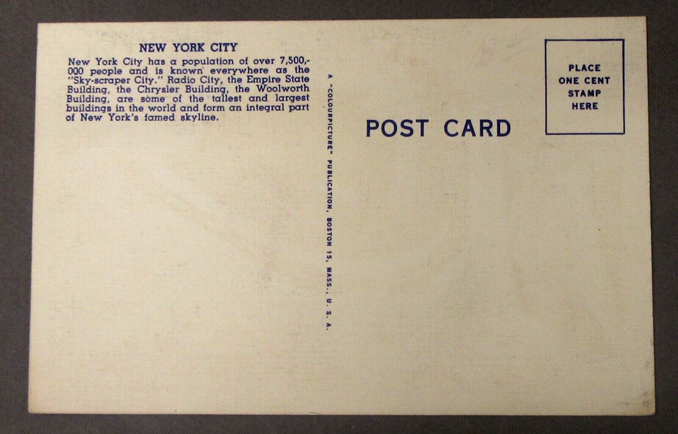 #95 YANKEE STADIUM New York stadium linen white border postcard | eBay