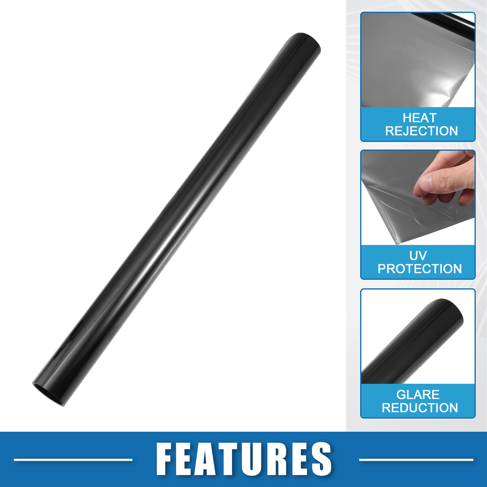Automotive Window Tint Film 15% VLT 0.5x7m Heat Block Scratch Resistant ...
