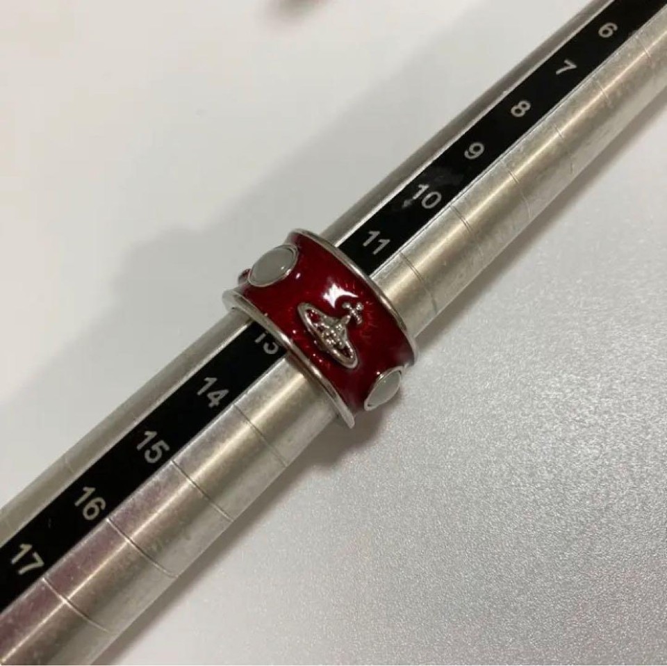 Vivienne Westwood Ring Size 6.5-7 King Silver Red NO BOX [EJ209 | eBay