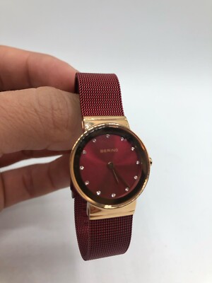 Bering 10126-363R Women's 26mm Classic Rose Gold S/Steel Crystal Accent ...