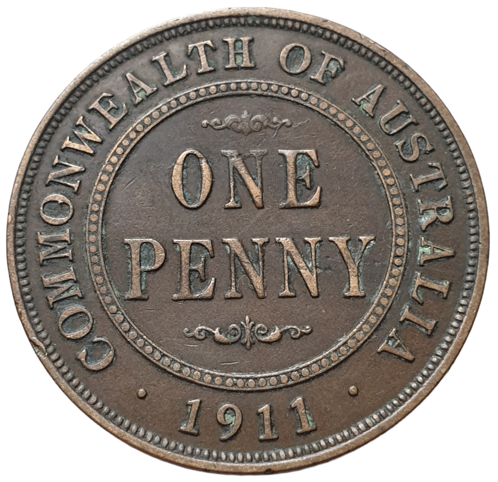 Australia 1911 Coin 1 Penny Bronze King George V | eBay