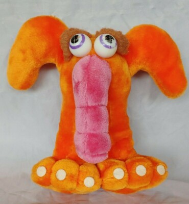 Vintage Alpha Critters "T" 1986 LLoyd Gilbert Plush Letter Special ...