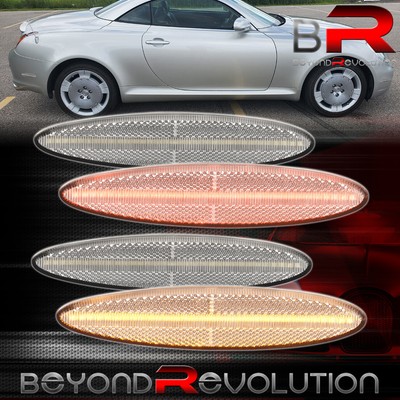 For 2002-2010 SC430 UZZ40 LED Fender Side Marker Light Assembly Lamps F ...