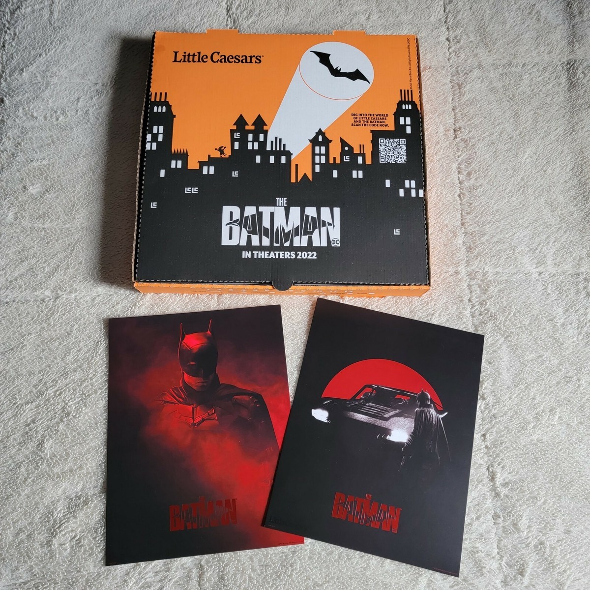 Little Ceasars Pizza Box Little Caesars 2022 Exclusive The Batman