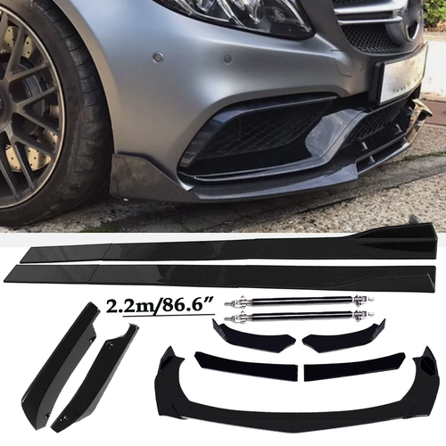 Front Bumper Lip Spoiler Splitter Car Body Rear For Mercedes-Benz C200 ...