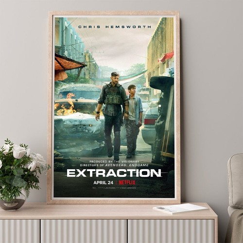 Extraction 2020 Movie Poster Wall Decor Art Print Canvas Poster | eBay