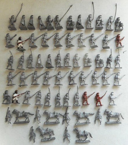 Sixty-One 25mm Austrian Napoleonic Infantry & Cavalry. Minifigs ...