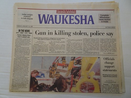 Milwaukee Journal Sentinel - January 14, 1997 - Waukesha - Packers ...