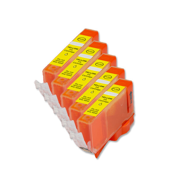 5 PK Yellow Printer Ink Compatible for CLI 226Y Pixma MX882 MG8120 ...
