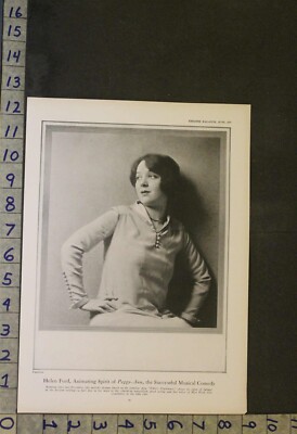 1927 HELEN FORD COMEDIAN STAGE ACTRESS MUSIC THEATRE VANDAMM PHOTO ...