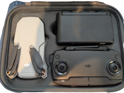 DJI Mavic Mini Camera Drone w Controller, 3 Batteries, SD card, spares ...