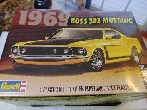 Revell 1969 Ford Boss 302 Mustang Model Car Kit New In Box 1:25 Scale ...